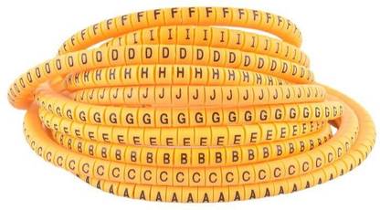 DECENT AIR SYSTEM Self Locking Cable Marker Ferrules (Alphabetic A to Z ...