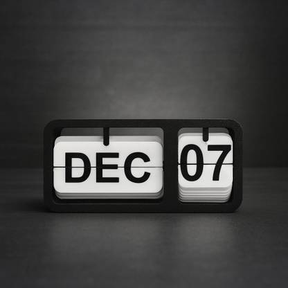 Craftedlayer studio Modern Retro Flip Calendar - Manually changes dates ...
