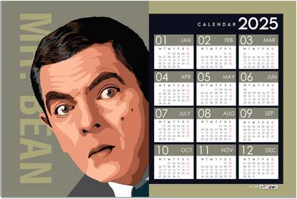 ARTBOX Mr. Bean Calendar | Wall Calendar 2025 | Calendar 2025 2025 Wall ...
