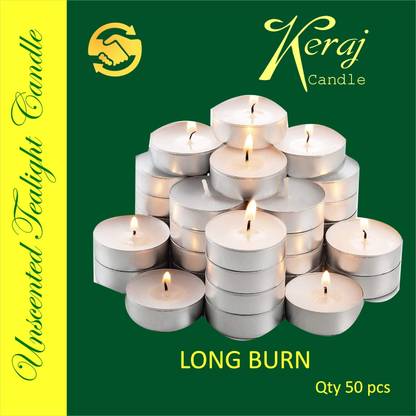 Keraj Enterprise Unscented Tealight KERAJ CANDLE For Diwali, Guruparv ...