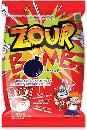 Zour Bomb Sour Cola Candy with Sherbet Powder Filling | Imported from ...