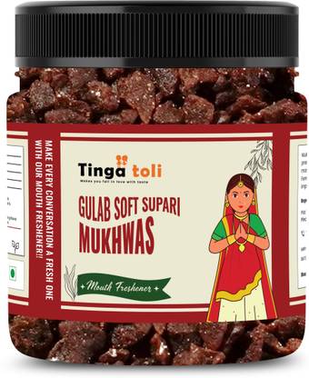 TINGA TOLI Gulab Soft Supari Mukhwas | Indian Mouth Freshener |Jar Pack ...