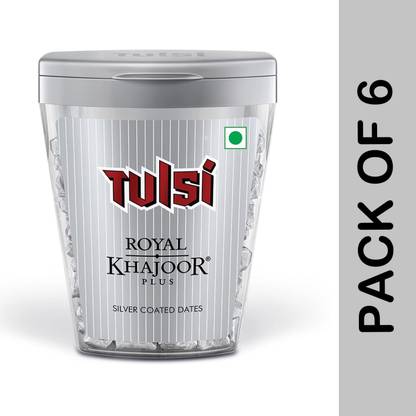 Tulsi Royal Khajoor Plus|Mukhwas|Silver Coated Dry Dates Mouth ...