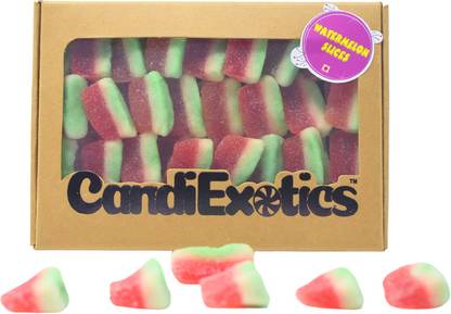 CANDIEXOTICS Watermelon Slice Shaped Gummy Candies - Fruit Flavored ...
