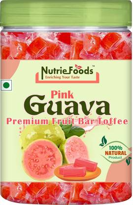Nutriefoods Pink Guava Toffee | 100% Natural Fruit Candy Pink Guava ...