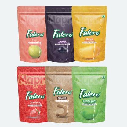 Falero Assorted (Pack of 6) Strawberry, Guava, Jamun,Raw mango.Mango ...