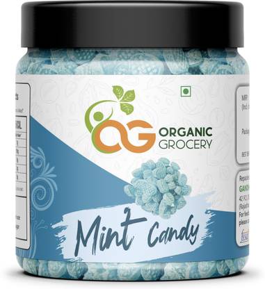 Organic Grocery Mint Flavored Candy | Pudina Flavor Candy [Jar Pack ...