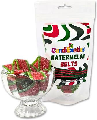 CANDIEXOTICS Vegan Gummy Candy Belts Strips Sour Soft Candies ...