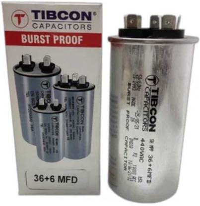 Spinxx 36+6 MFD Tibcon Capacitor 440V Air conditioner Multiple Motor ...