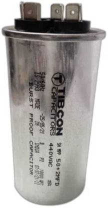 Spinxx 50+2 MFD Tibcon Capacitor 440V for 1.5 Ton & 2 Ton Air ...
