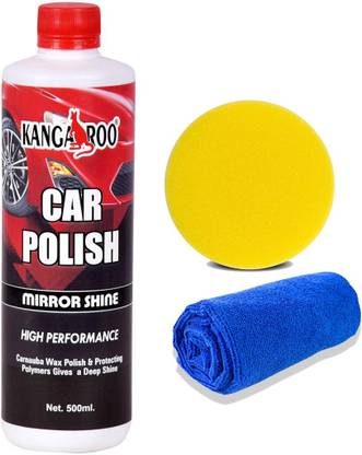 KANGAROO Liquid Car Polish for Dashboard, Leather, Tyres, Metal Parts ...