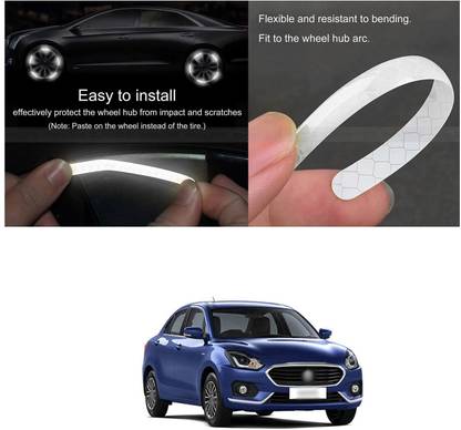 LOVMOTO Wheel Rim Stripe Decal Sticker for Car Motorcycle Bike Dzire ...