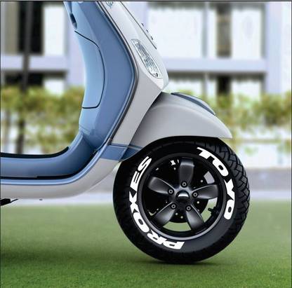 TYRE DECOR Sticker & Decal for Scooter Price in India - Buy TYRE DECOR ...