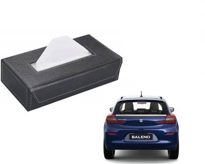 AuTO ADDiCT Car Tissue Paper Holder Grey with 200 Sheets(100 Pulls) For ...