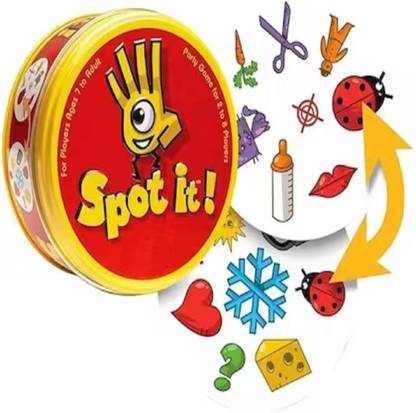 Skstore SPOT IT Dobble Card Game Classic Card Game for Kids - SPOT IT ...
