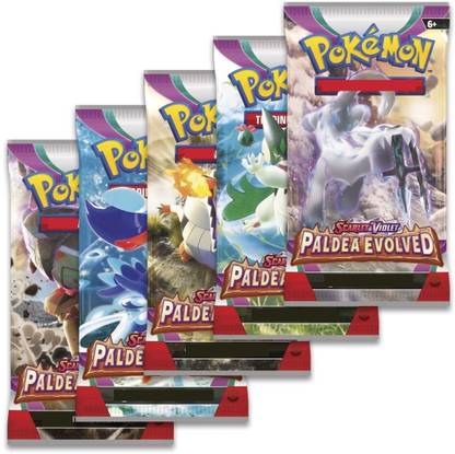 CrazyBuy pokemon 4 booster pack of the latest series pladea evolve ...