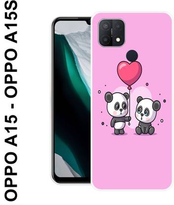 MOBECARE Back Cover for OPPO A15 LOVE, PANDA, CUTE, HEART, COOL, UNIQUE ...