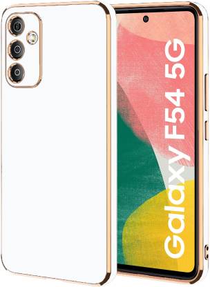 VAPRIF Back Cover for SAMSUNG Galaxy F54 5G, Golden Line Premium Soft ...