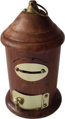 HDC WOODEN POST OFFICE MONEY BANK Cash Box Price in India - Buy HDC ...