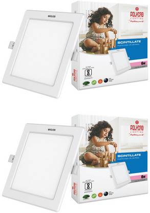 Polycab 6W LED Panel Light Scintillate Edge Slim Ceiling Light Ceiling ...