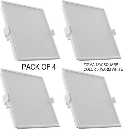 Nortek Zigma 18W Square Led Downlight Panel Light Ceiling Light Warm ...