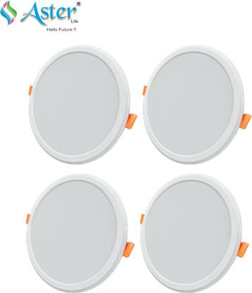 ASTER LITE 20-Watt Slim Round LED Panel/Ceiling Light (Cool White, Pack ...