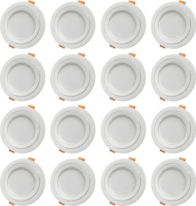 MVL 9 Watt CBL LED Fall Ceiling Round Down Bright Lights Pack 0f 16 ...