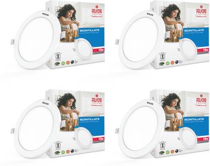 Polycab 15W LED Panel Light Scintillate Edge Slim Ceiling Light Ceiling ...