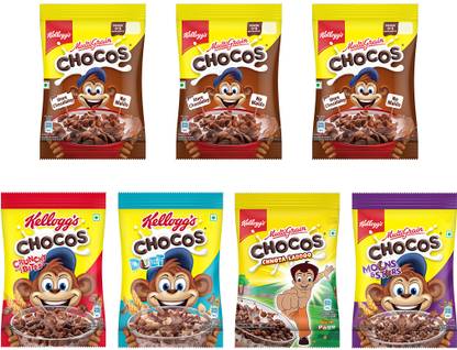 Kellogg's Chocos Variety Pack Multigrain | Power of 5 Nutrients | Kids ...
