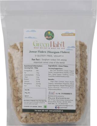 greenhabit by Greenhabit Jowar Flakes-Nutritious,GlutenFree Sorghum ...