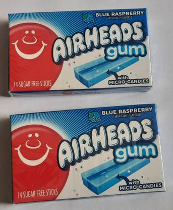 Airheads Air heads Blue Raspberry Sugar Free (15 Sticks) Blue Raspberry ...