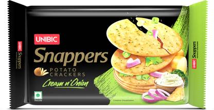 UNIBIC Snappers Cream & Onion Potato Crackers Price in India - Buy ...