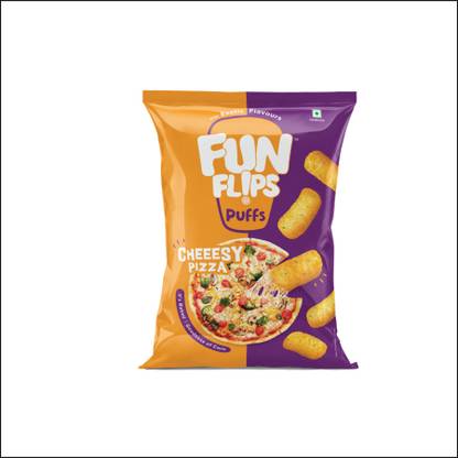 Fun Flips Puffs - Cheeesy Pizza Puffcorn Price in India - Buy Fun Flips ...