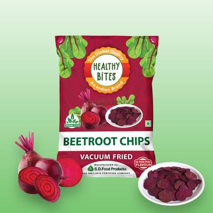 healthy Bites Vacuum Fried Beetroot Chips Price in India - Buy healthy ...