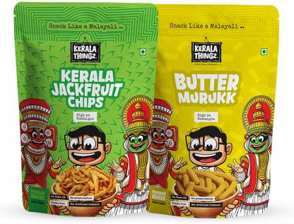 Kerala Thingz Combo 300g, Kerala Jackfruit Chips 150g, Butter Murukk ...