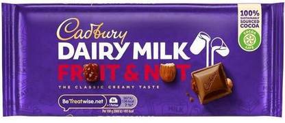 Cadbury Dairy Milk Fruit & Nut Milk Chocolate Bar Bars Price in India ...