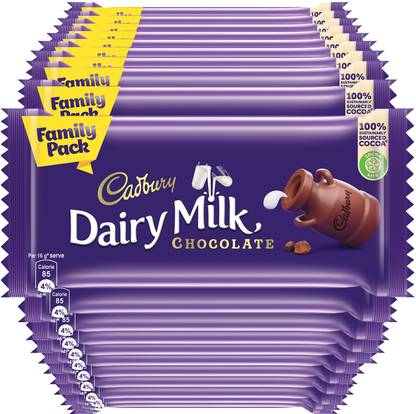 Cadbury Dairy Milk Family Pack Chocolate Bars Price in India - Buy ...