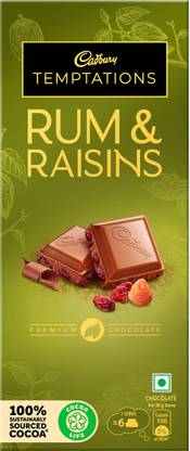 Cadbury Temptations Rum & Raisins Premium Chocolate Bars Price in India ...