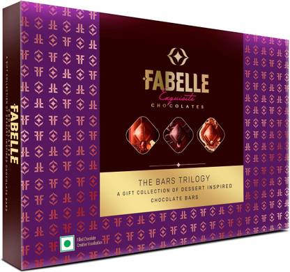 Fabelle The Bars Trilogy - Pack of 3 Dessert Inspired Chocolate Bars ...