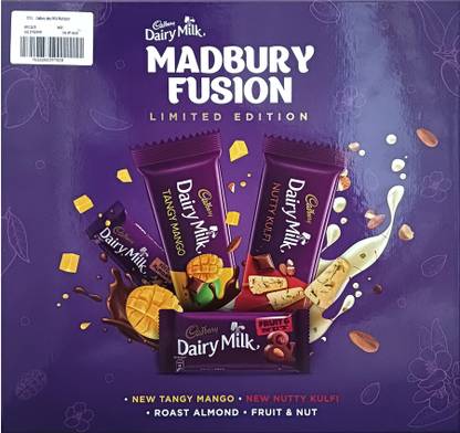 Cadbury Dairy Milk Madbury Fusion Assorted Gift box Bars Price in India ...
