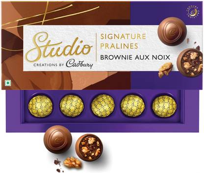 Cadbury Studio Signature Pralines Brownie Aux Noix Chocolate Gift Pack Truffles Price in India ...