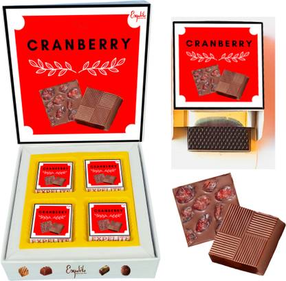 Expelite Cranberry Dry Fruits Chocolate gift box - 4 pieces Bars Price ...
