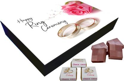 Choco coco Very Happy Ring Ceremony Gift Box MDF Chocolate Box (6 Pack ...