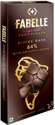 Fabelle Divine Dark 64% with Colombia Cocoa - Luxury Dark Chocolate ...
