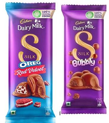 Cadbury Dairy Milk Silk Oreo Red Velvet Chocolate & Dairy Milk Silk ...