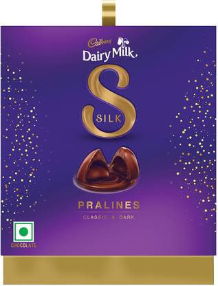 Cadbury Dairy Milk Silk Pralines Classic & Dark Gift Pack Truffles ...