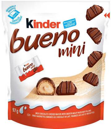 Kinder Covered Wafer Mini Smooth Milky and Hazelnut Filling Bites Price ...
