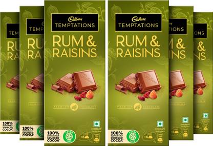 Cadbury Temptations Rum & Raisins Premium Chocolate Bars Price in India ...