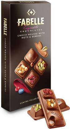 Fabelle Open Secret - Milk Chocolate Bar, Visible Nuts & Berries Bars ...