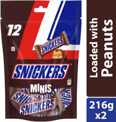 SNICKERS Minis Peanut Chocolate , Loaded with Nougat & Caramel Bars ...